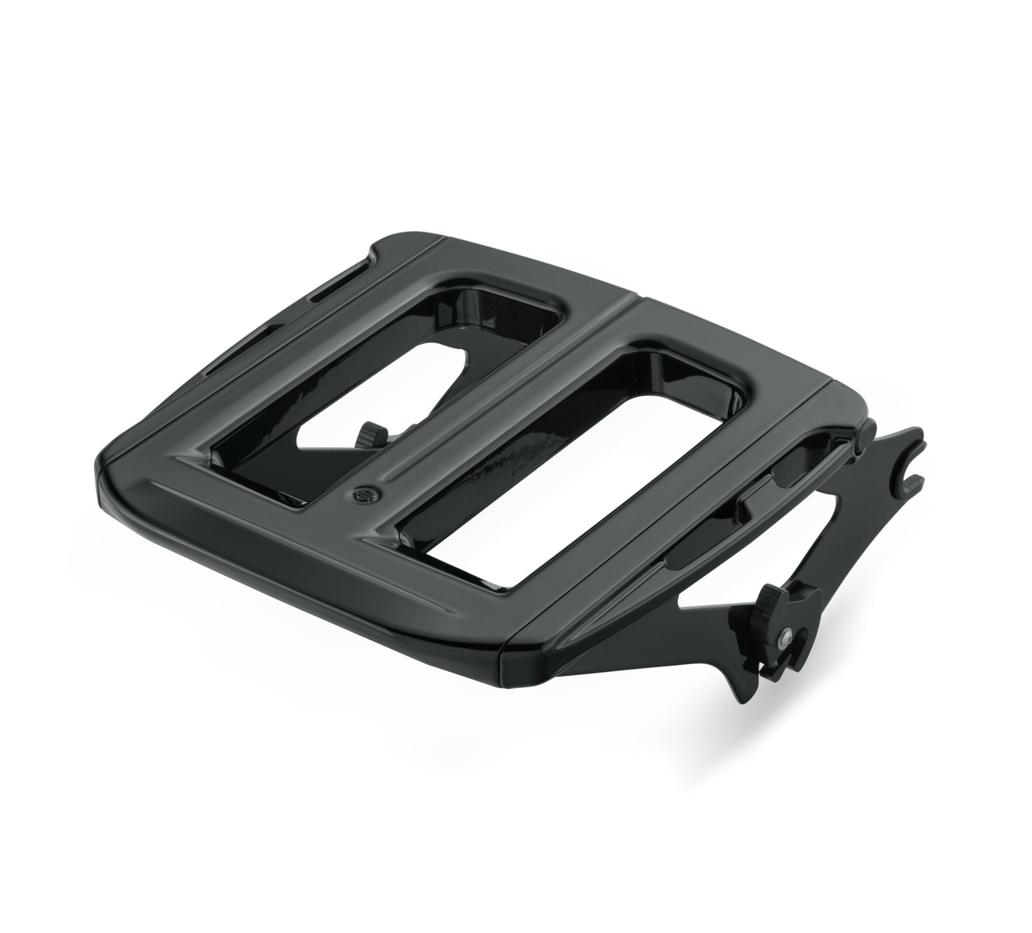 Harley Davidson 50300076B Adjustable Two-Up Gloss Black Luggage Rack K ...