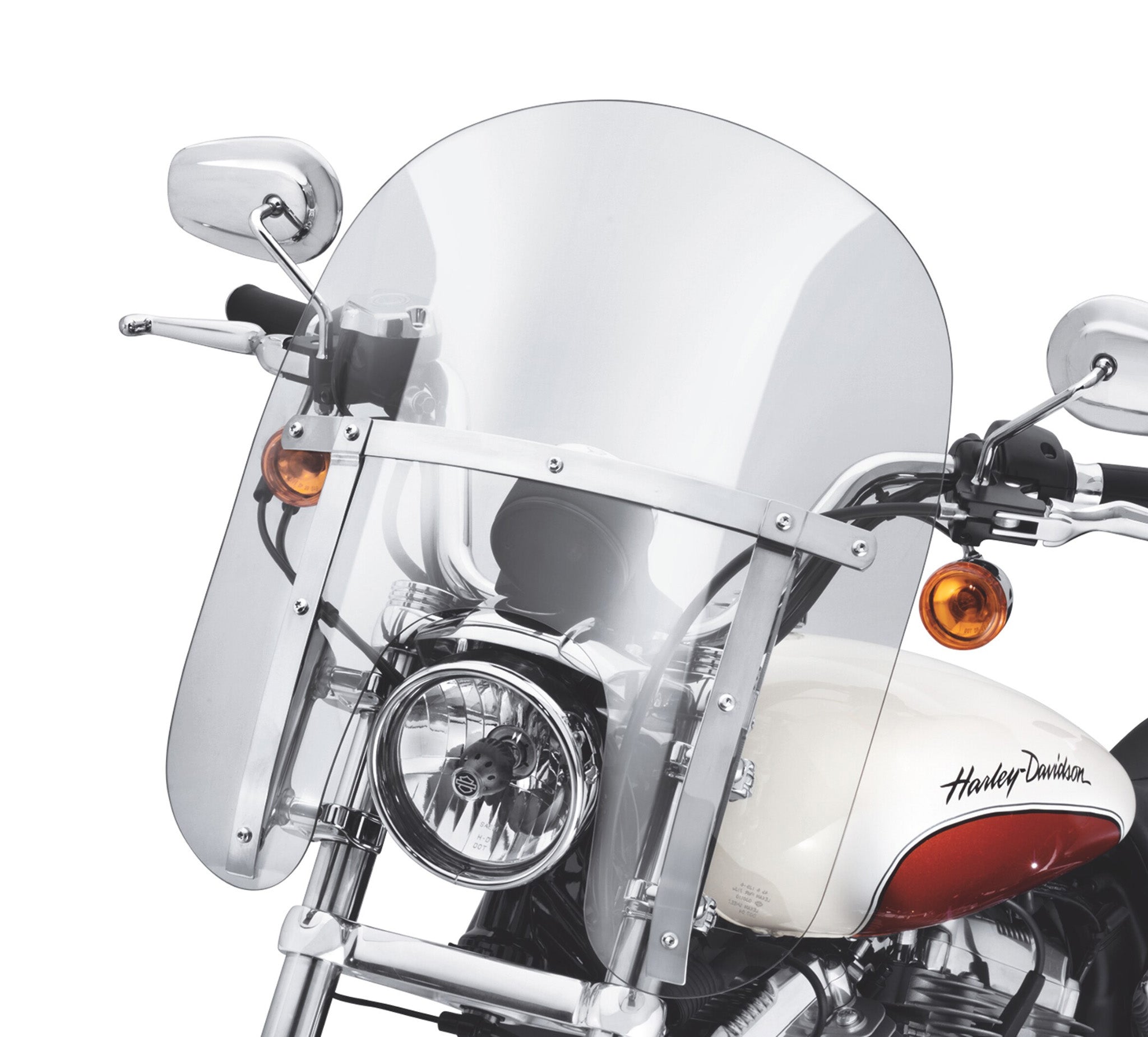 Harley Davidson 57802-11 Quick-Release Compact WINDSHIELD,X - Iron City ...