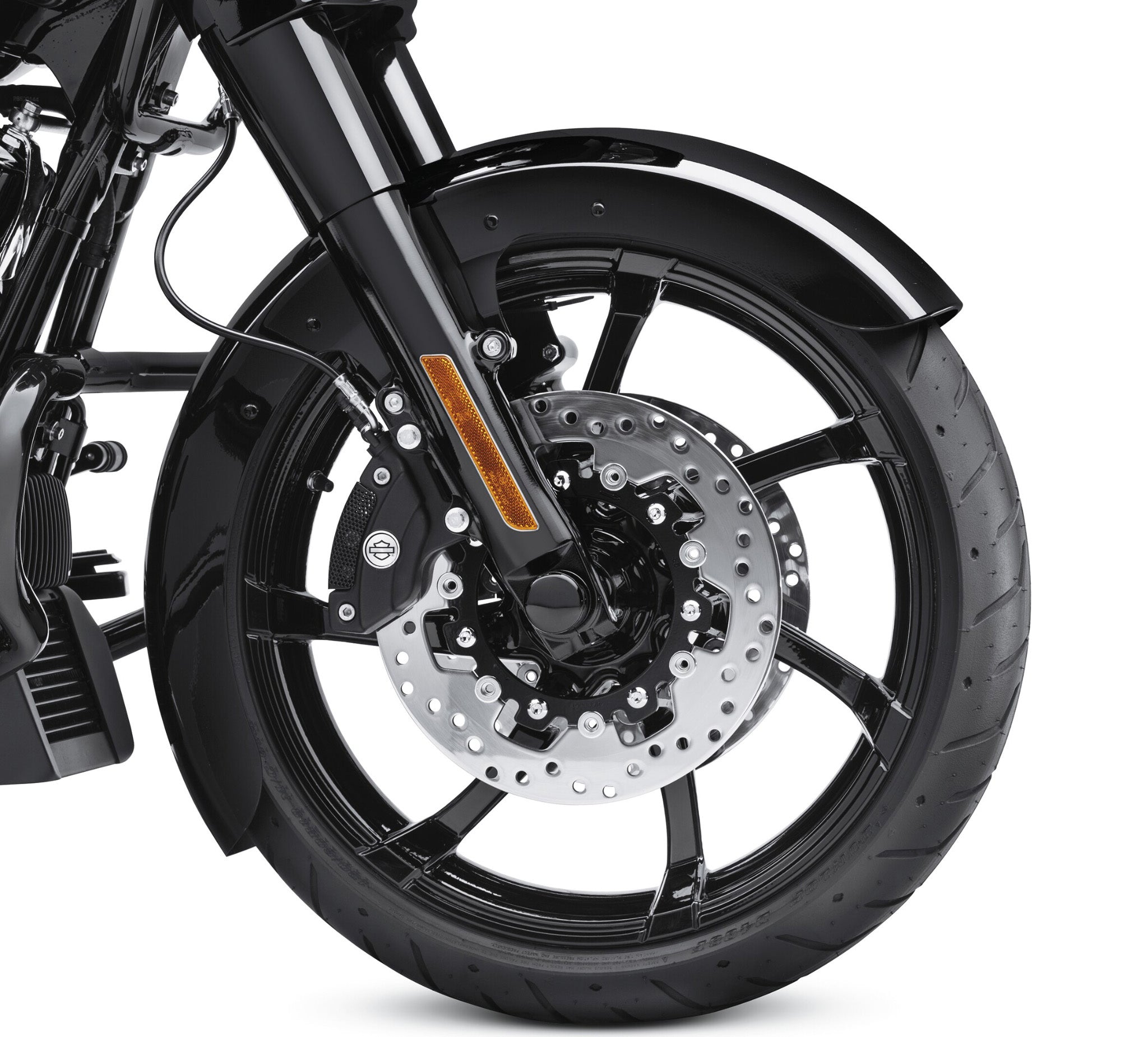 Harley Davidson 58900196DH Vivid Black Custom Wrapped Front Fender KIT ...