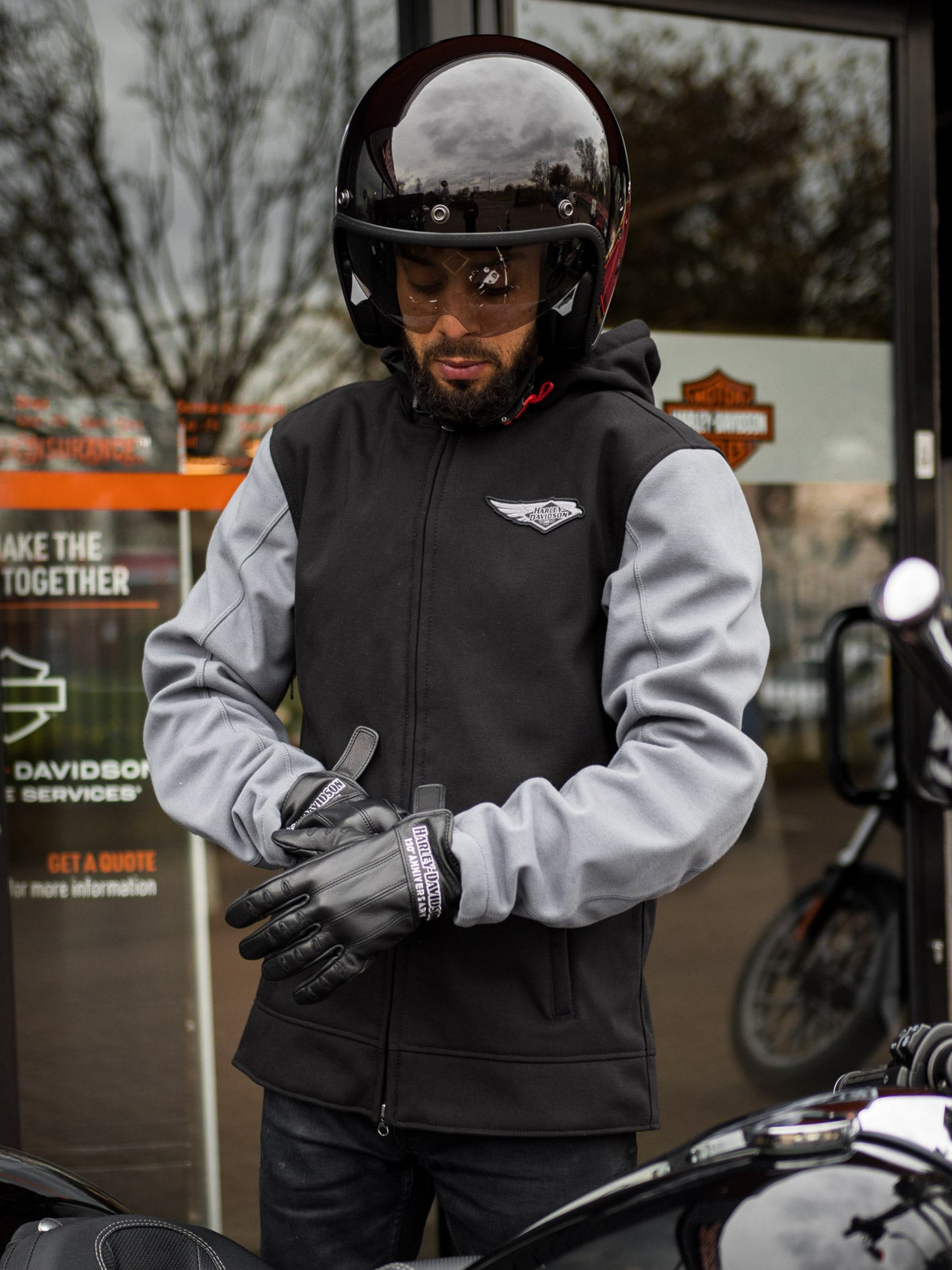 Genuine Harley-Davidson® Men's 120th Anniversary Deflector Riding Jack ...